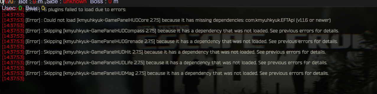 求组 GamePanelHUD 游戏屏幕信息面板 加载失败怎么解决 有偿-ODDBA社区