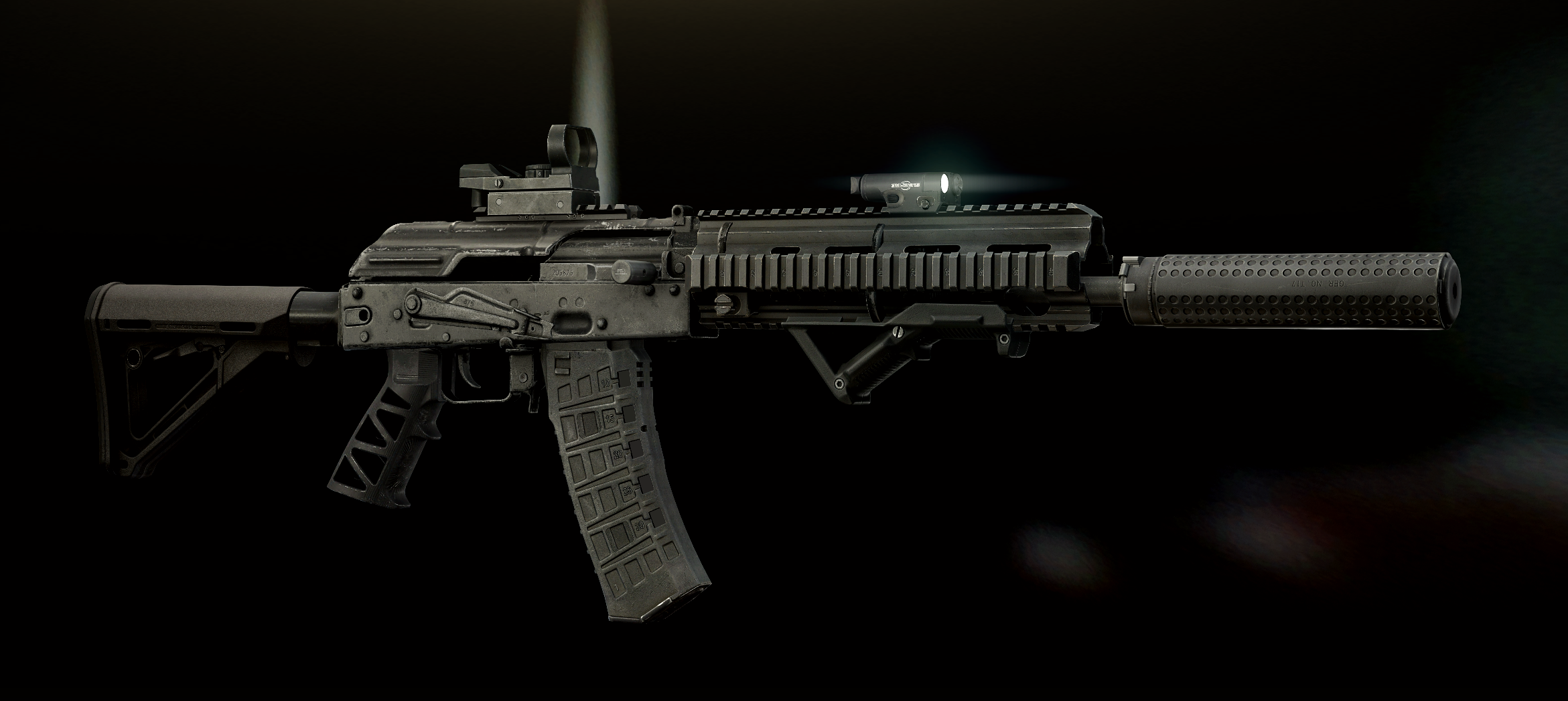 【红桃皇后Ⅶ】”AKS-74U 武装突击步枪”-ODDBA社区